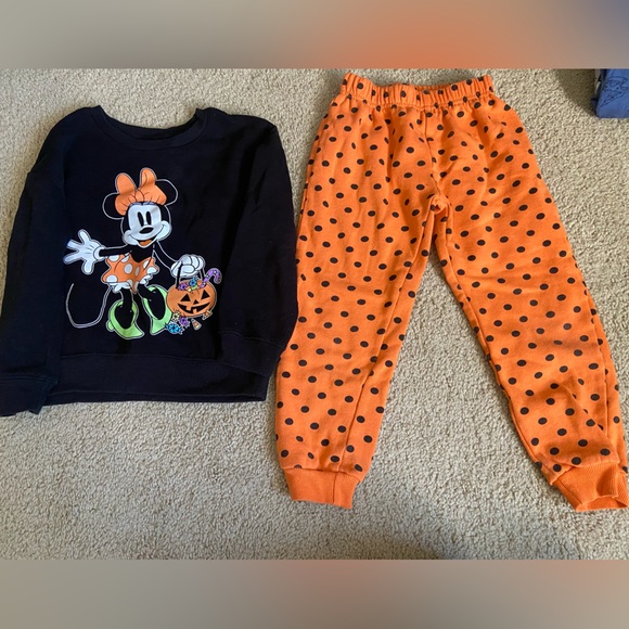 Disney | Matching Sets | Disney Halloween Minnie Mouse Kids Set Black ...